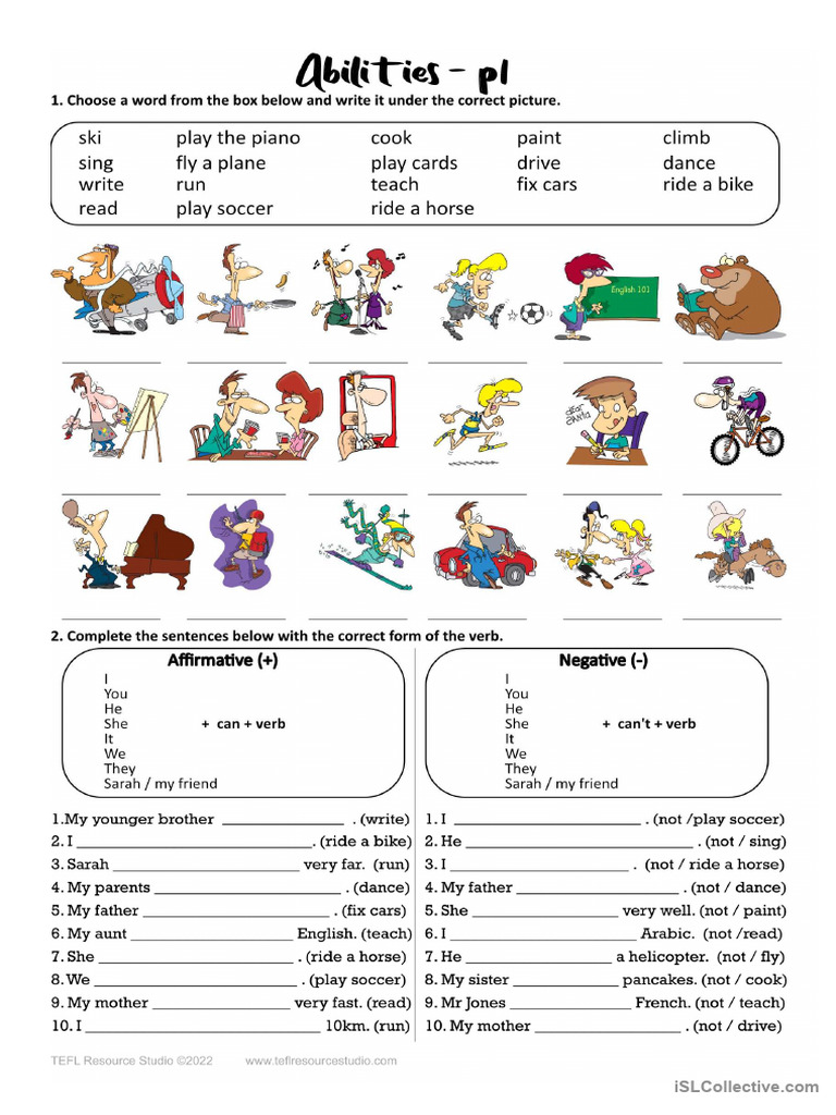 Abilities Worksheet Answers Guide | PDF