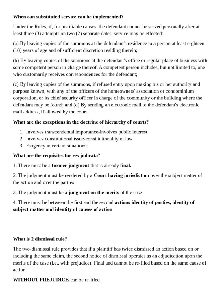 Substituted Service and Legal Procedures | PDF | Lawsuit | Cause Of Action
