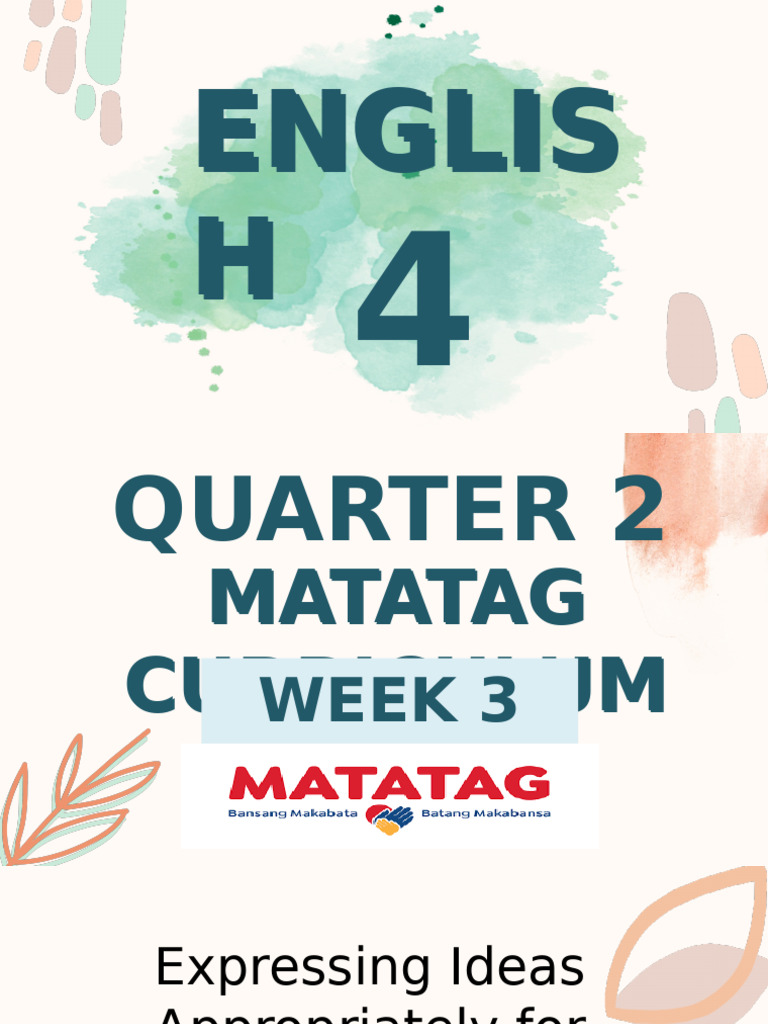 English G4 Q2 W3 | PDF | Nonverbal Communication | Communication