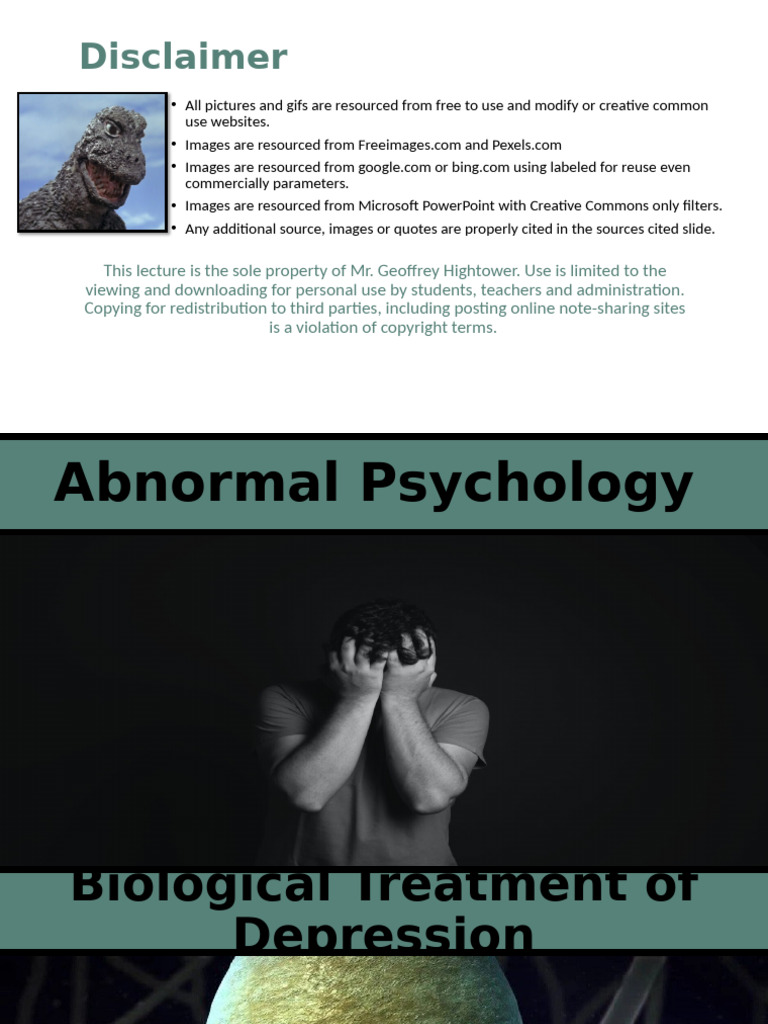 6 - IB Psychology - Abnormal Psych - 5.C.1 Biological Treatment of ...