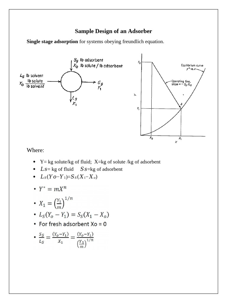 Sample Design of An Adsorber Equipment | PDF | Adsorption | Applied And ...