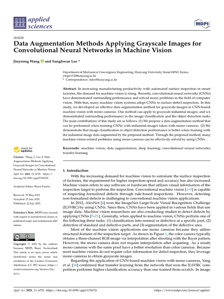 Data Augmentation Methods Applying Grayscale Image | PDF | Computer ...