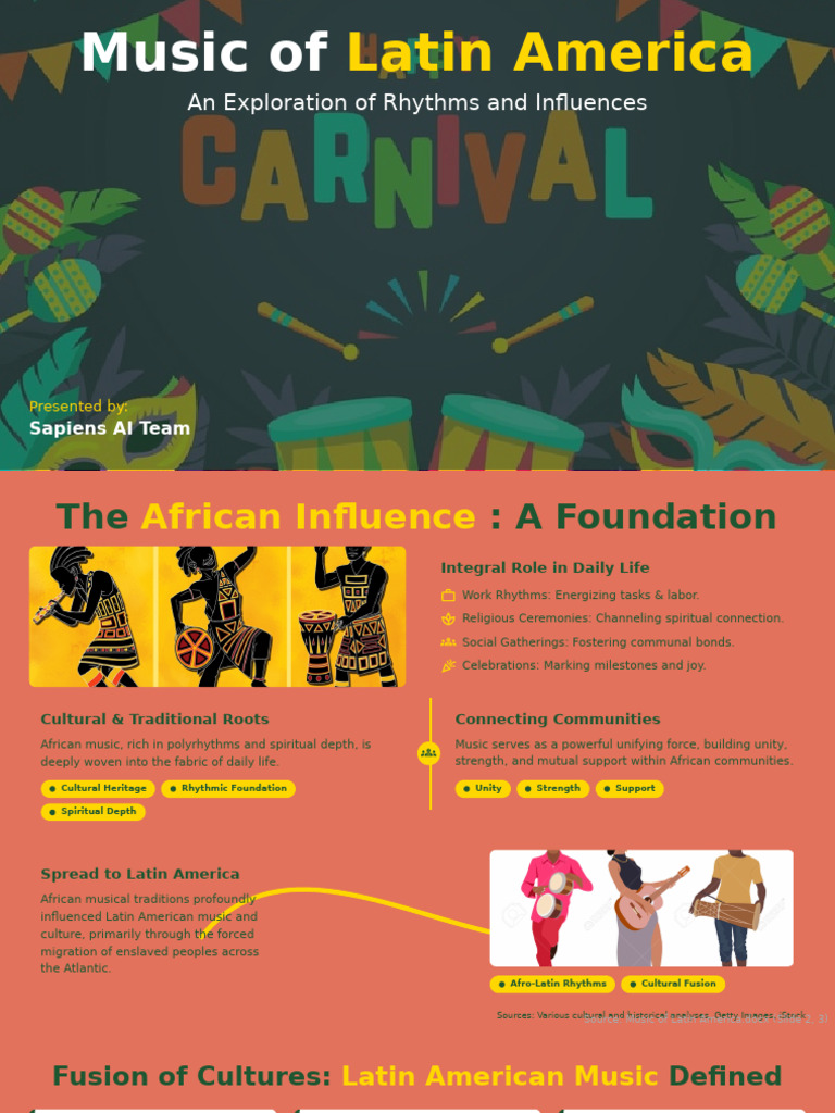 Create Presentation On Latin American Music With Embedded Videos | PDF ...