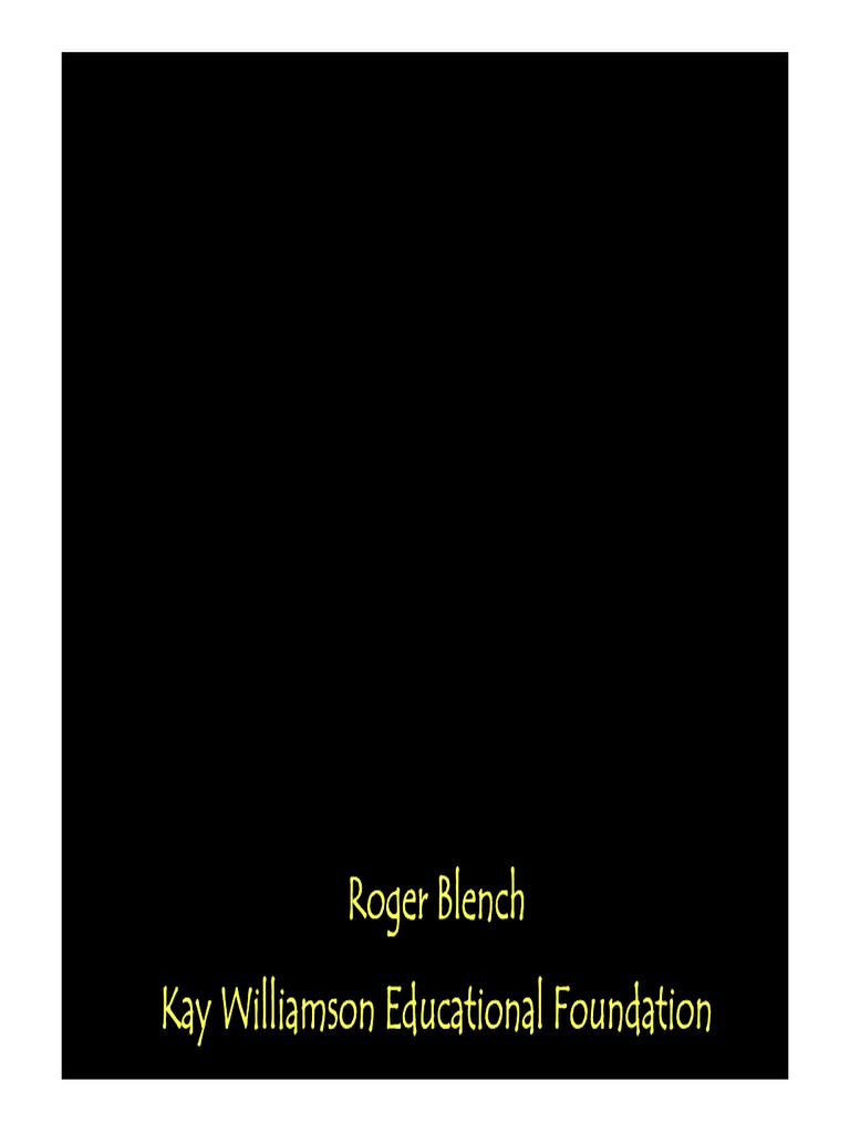 Blench Euraseaa 2010 Ppt-Almost Everything You Believed About The ...