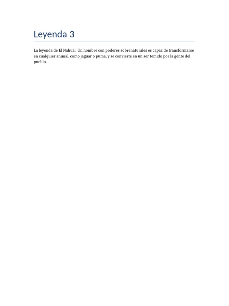 Leyenda 3 | PDF