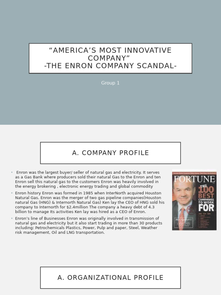 Enron Scandal: Ownership and Impact | PDF | Enron | Mark To Market ...