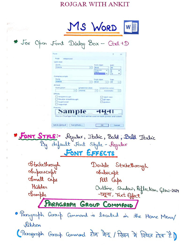 Computer by Shivam Sir - MS Word #8 | PDF
