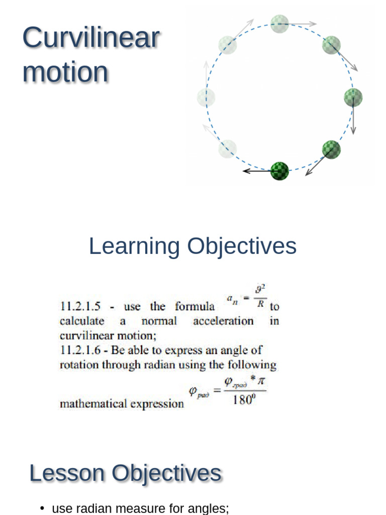 Understanding Curvilinear Motion Concepts | PDF | Force | Acceleration