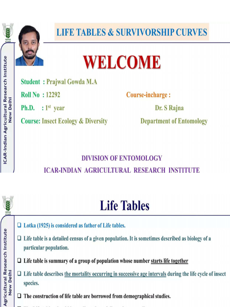 Life Tables | PDF
