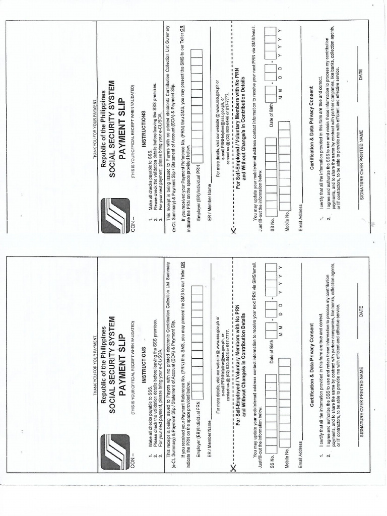 Sss - Payment Form | PDF