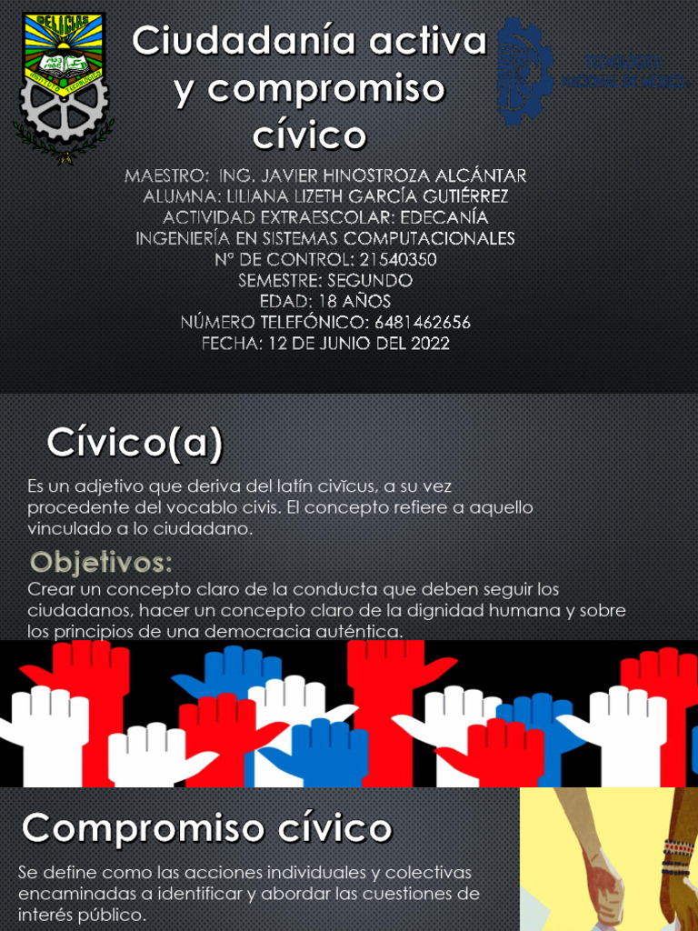 Ciudadanía Activa y Compromiso Cívico | PDF | Moralidad | Ciudadanía