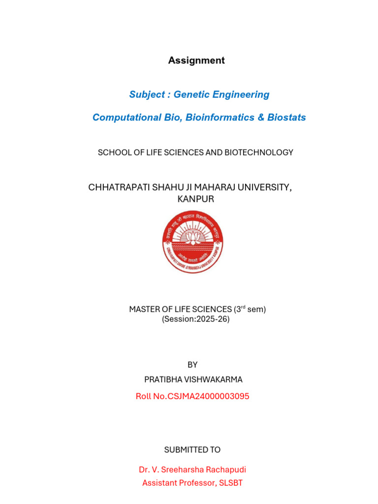 Genetic Engineering Assignment Overview | PDF
