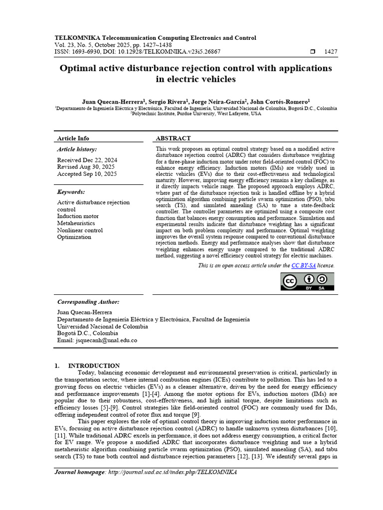 Optimal Active Disturbance Rejection Control With Applications in ...
