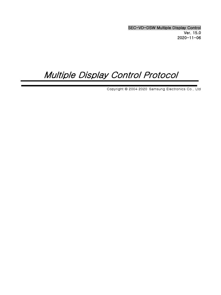 MDC Protocol | PDF