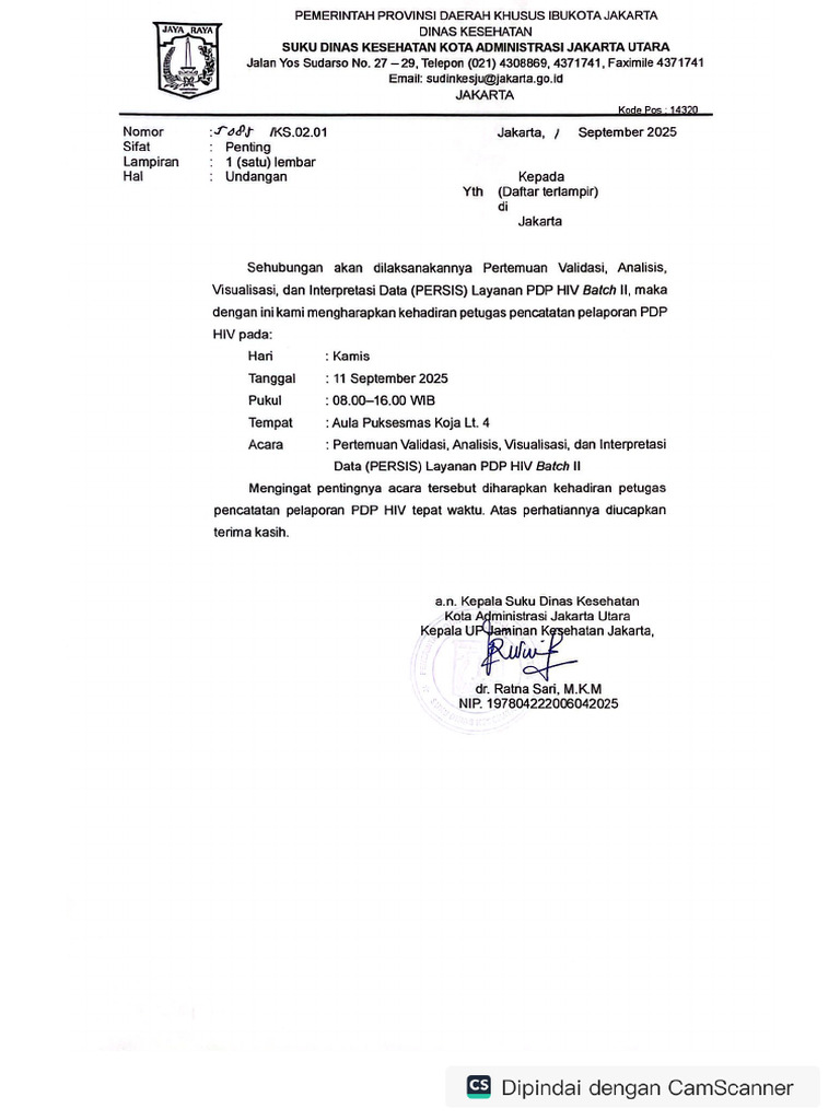 Surat Undangan PERSIS Batch II | PDF
