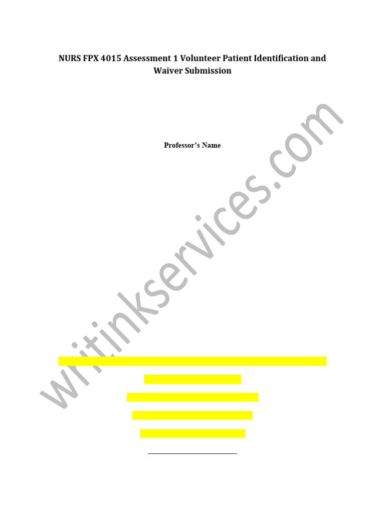 Volunteer Patient Waiver Process in Nursing | PDF | Informed Consent ...
