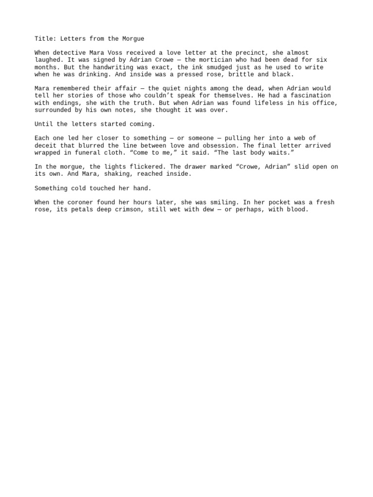 Love Letters from Beyond the Grave | PDF