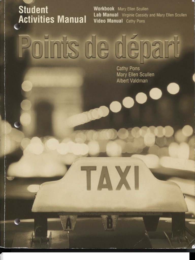 Points de Depart Student Activities Manual | PDF