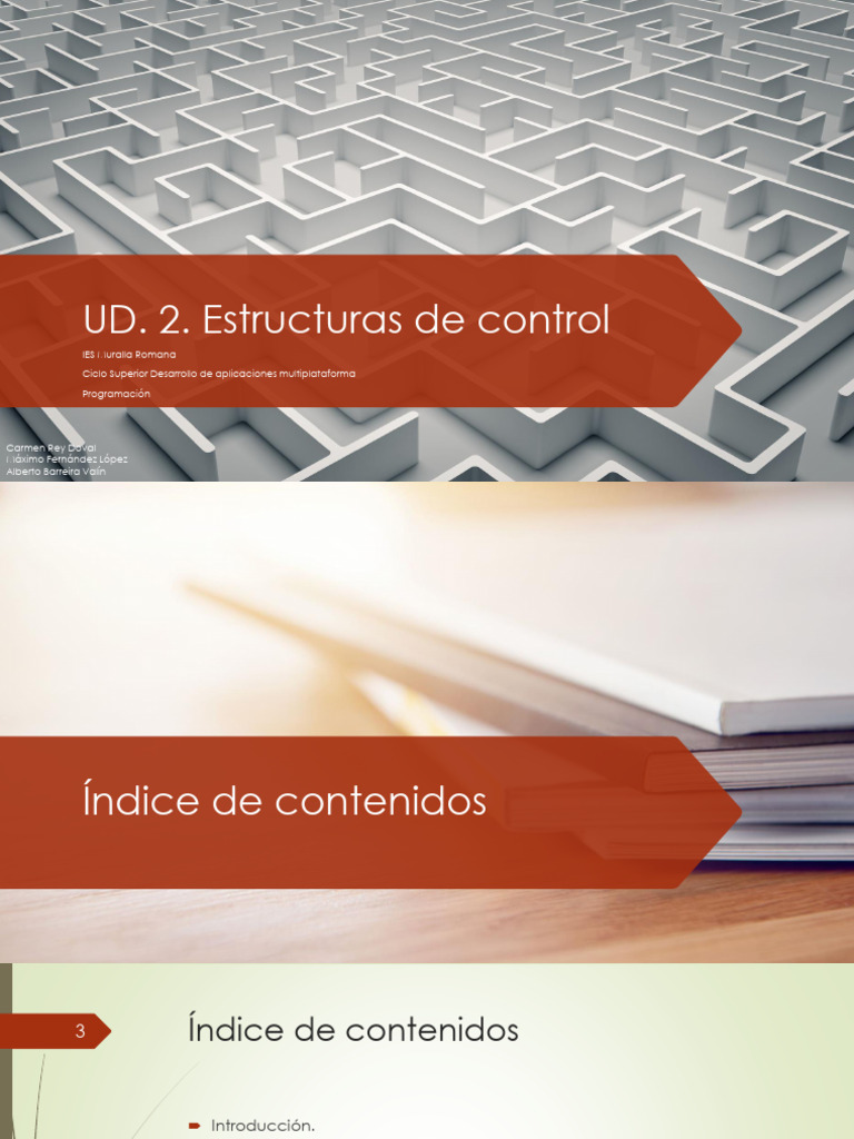 UD 2. Uso de Estructuras de Control | PDF | Flujo de control | Programación de computadoras