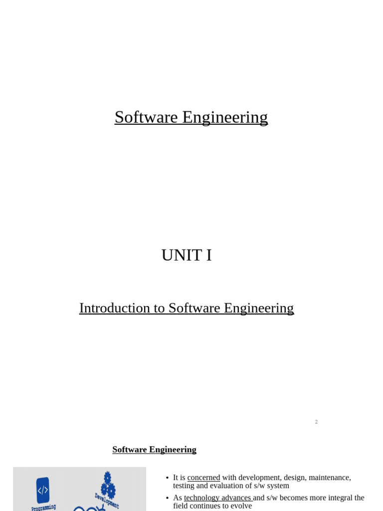 Introduction to Software Engineering Concepts | PDF | Software ...