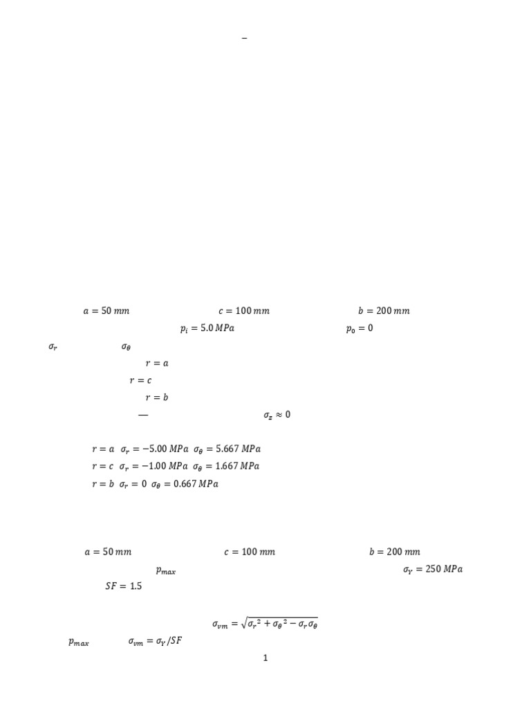 Compound Cylinder Stress Analysis Guide | PDF | Mechanical Engineering ...