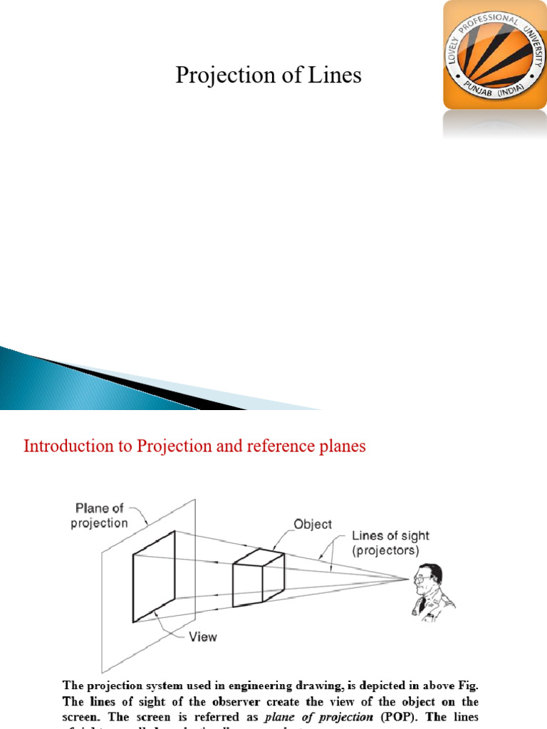 Understanding Line Projections in 2D | PDF | Space | Mathematical Concepts
