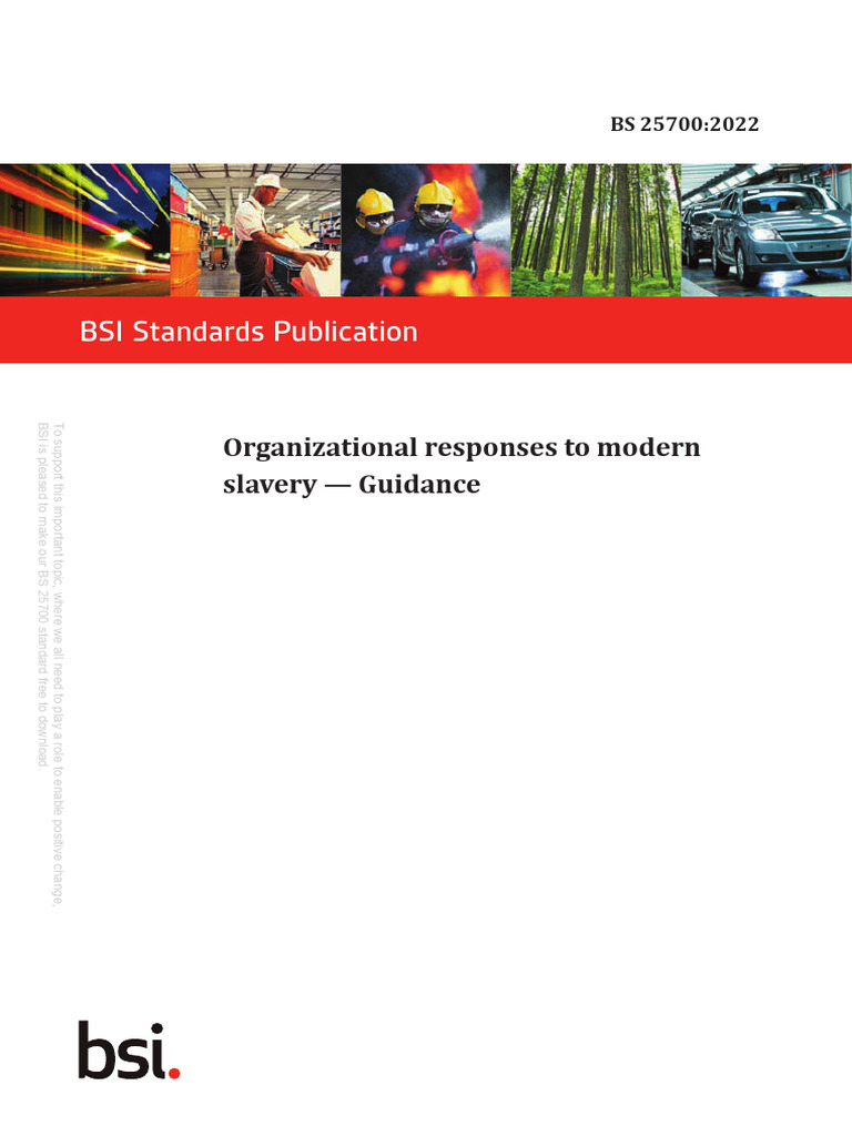BS 25700 | PDF | Migrant Worker | International Labour Organization