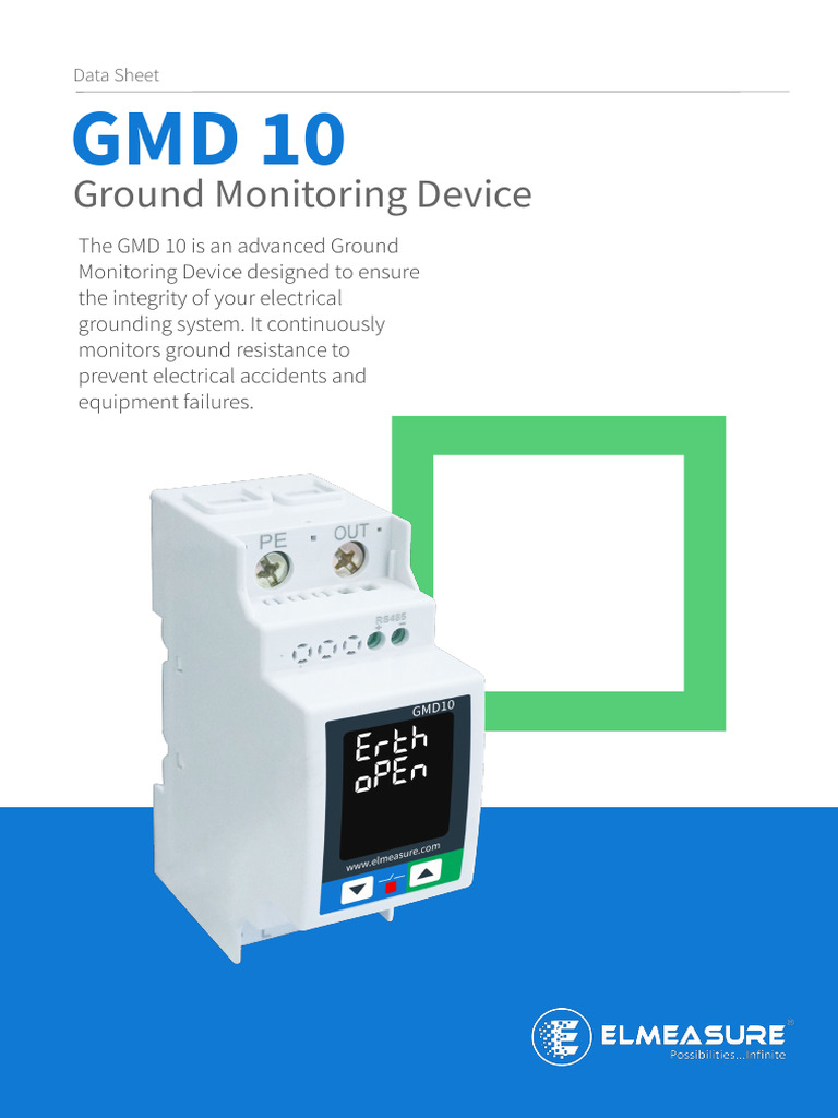GMD 10 Ground Monitoring Device Overview | PDF | Electricity ...
