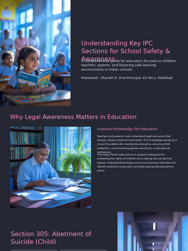 IPC Guidelines for School Safety Awareness | PDF | Bullying | Harassment