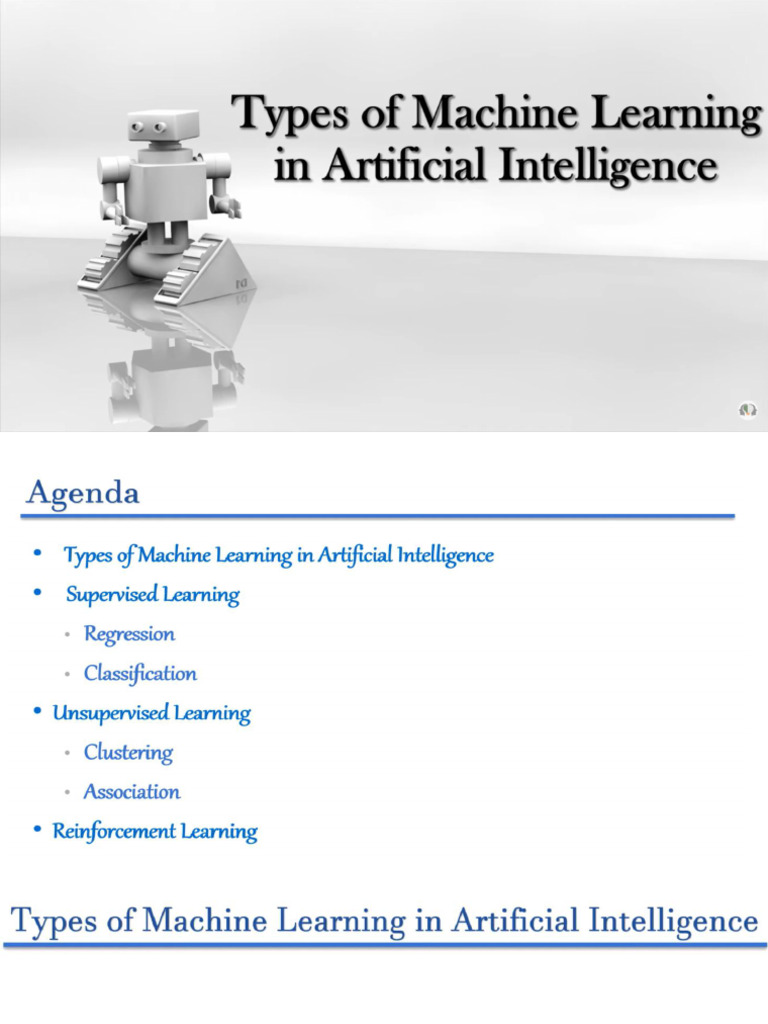 Types of Machine Learning | PDF