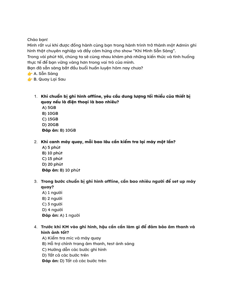 Bot Training Admin Ghi Hình Kmss | PDF