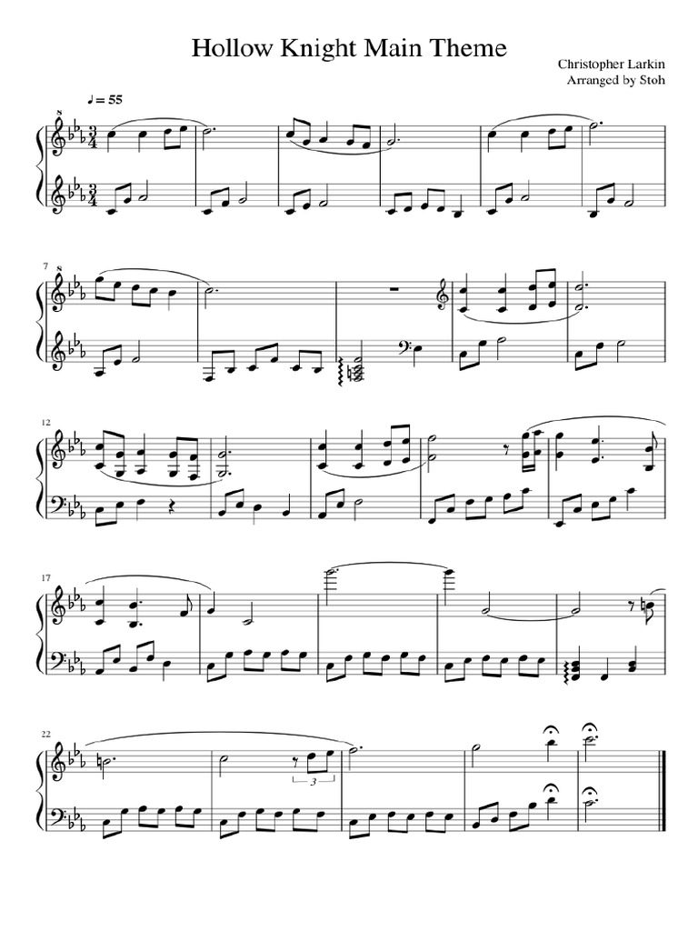 Hollow Knight Main Theme | PDF