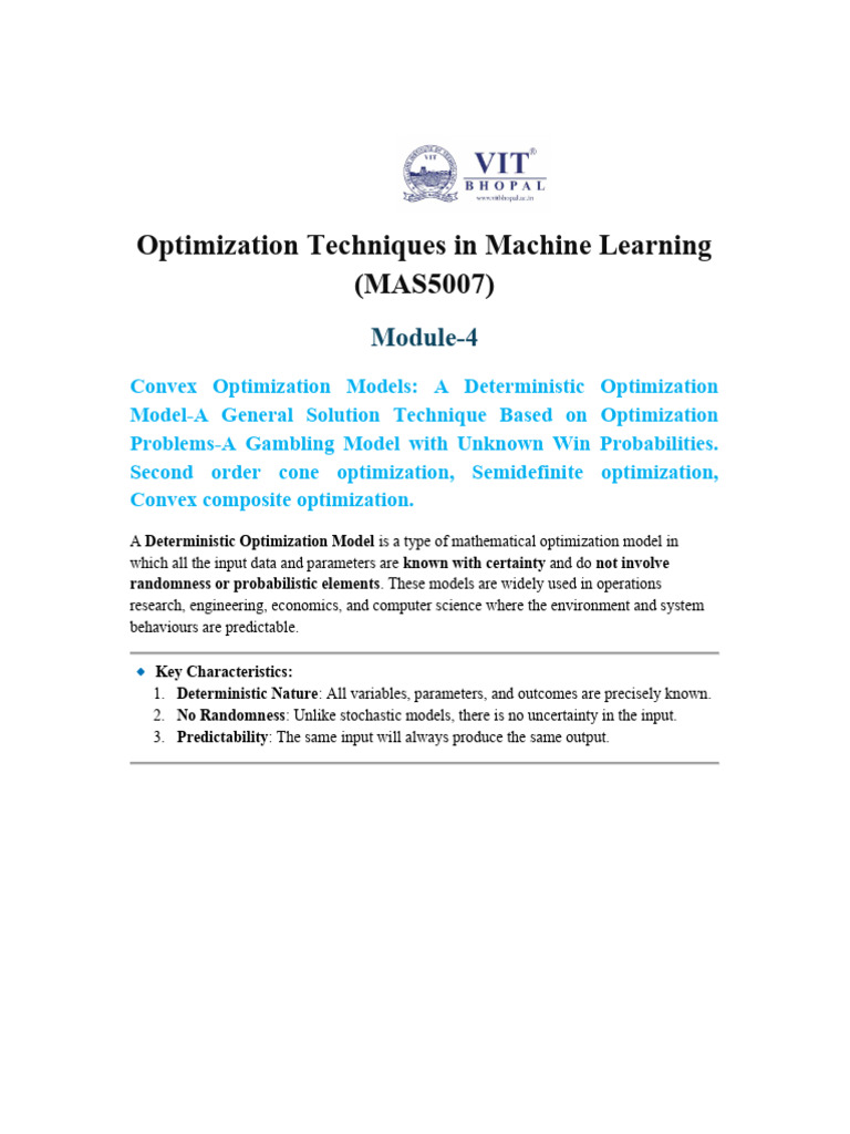 Module - 4 Notes PDF Research | PDF | Mathematical Optimization ...