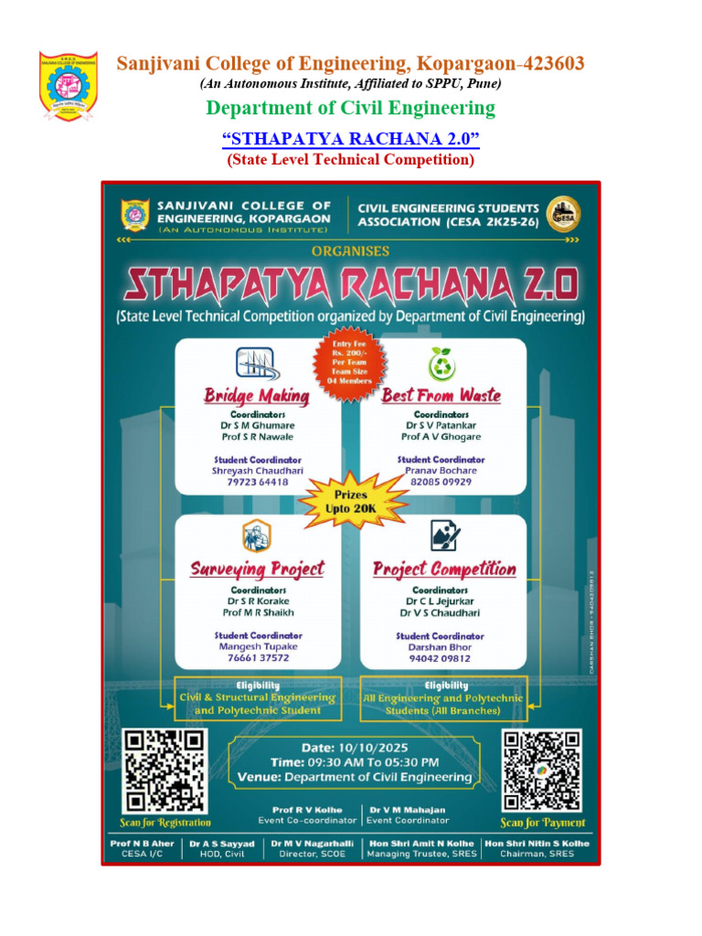 Sthapatya Rachana 2.0 Competitions Guide | PDF | Surveying