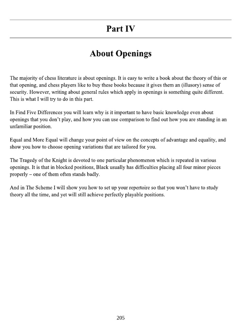 Part 4 About Openings Jan Markos | PDF