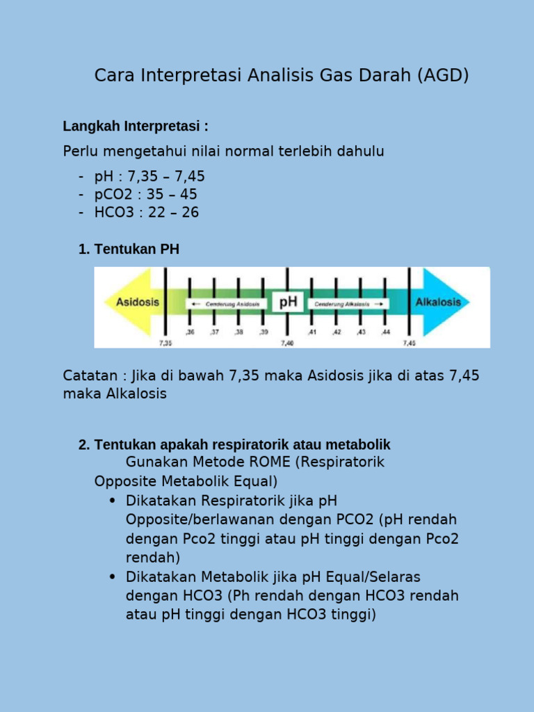 Cara Interpretasi Analisis Gas Darah-1 | PDF
