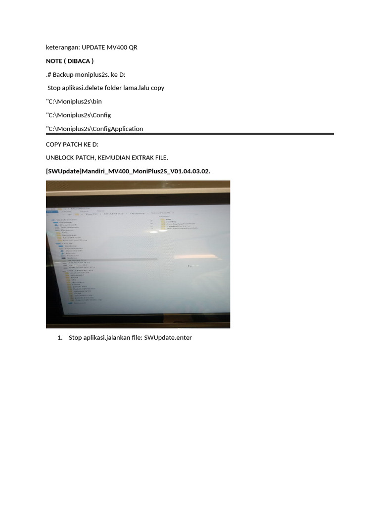 Panduan Update Mv400 TYPE Seasonal Card Dan Business Card | PDF