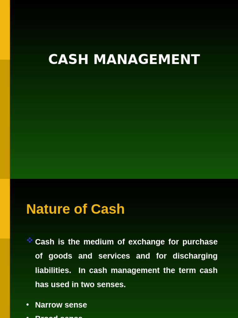Effective Cash Management Strategies | PDF | Float (Money Supply ...