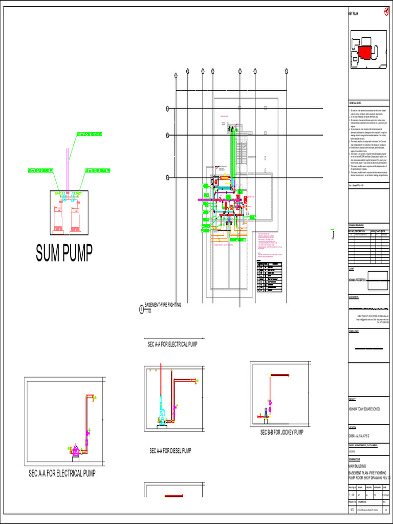Basement Fire Fighting Pump Room Plan | PDF