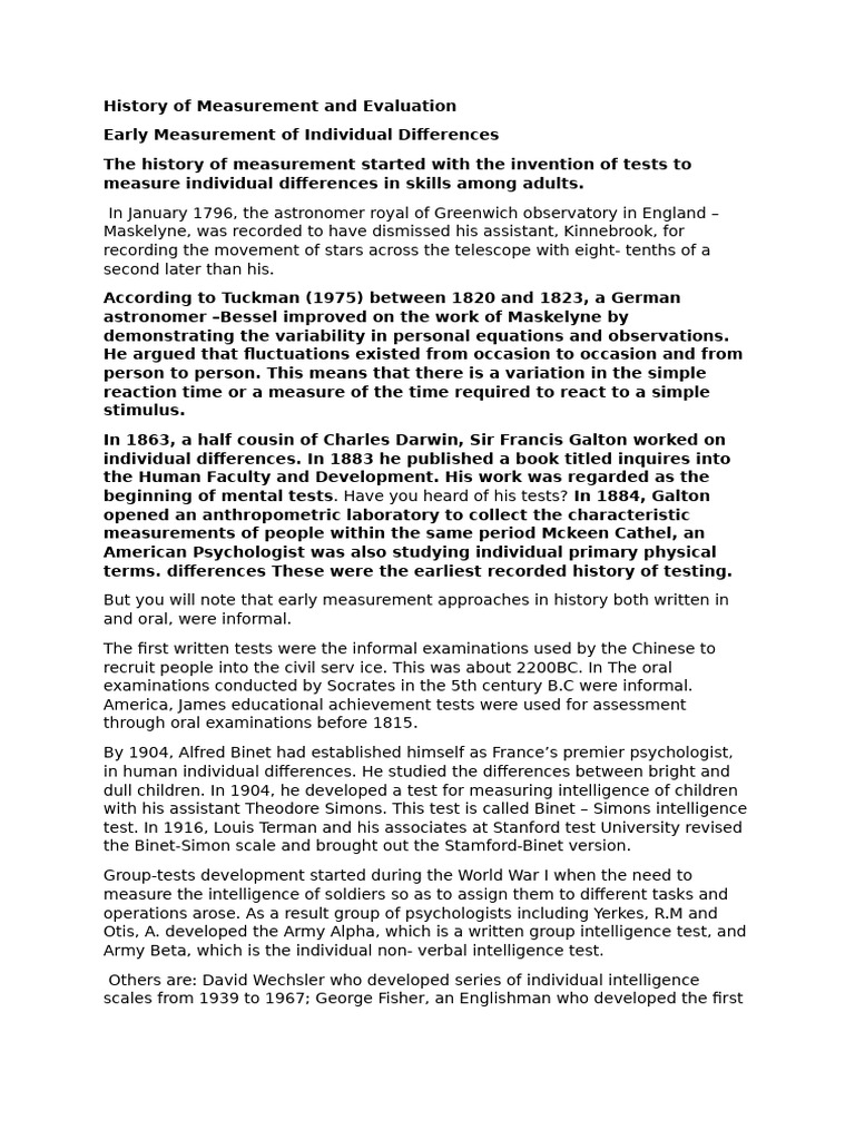 KOITALEL-Early Measurement of Individual Differences | PDF ...