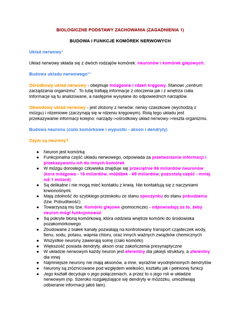 BPZ Zagadnienia 1 | PDF