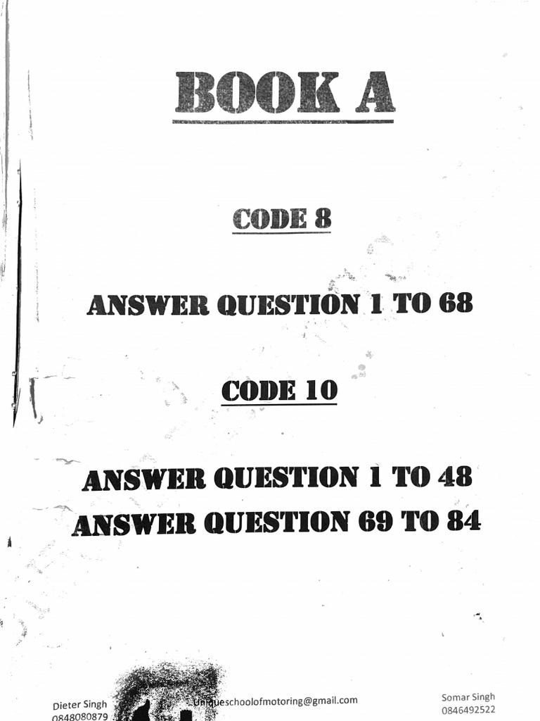 Learner Licence Booklet, For Learners Liscence | PDF