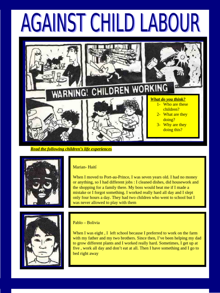 Children's Labor Experiences Worldwide | PDF | Underemployment | Labor