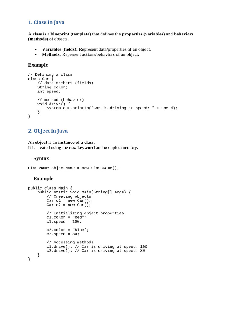 A Constructor in Java Is A Special Method That Is Used To Initialize Objects | PDF | Programming ...