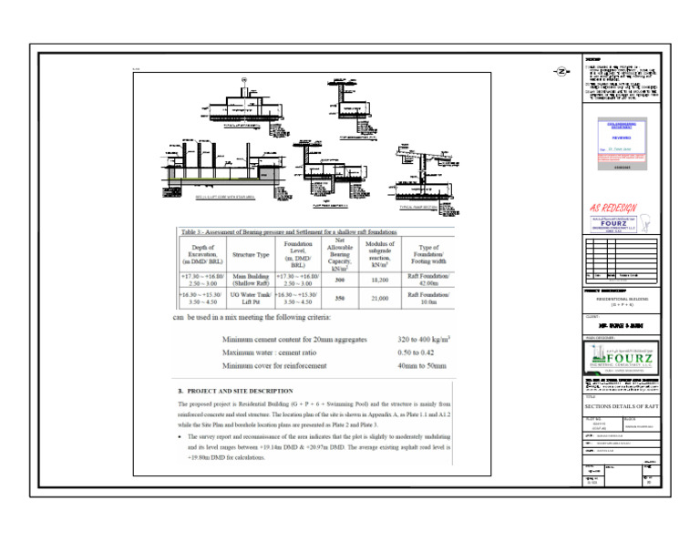 Typical Up Stand Detail: Sec (1-1) Lift Core With Stair Area | PDF