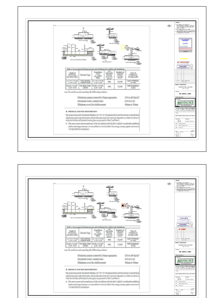 Underground Tank Layout for Residential Building | PDF