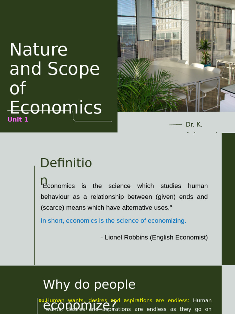 Understanding the Nature of Economics | PDF | Microeconomics | Economics