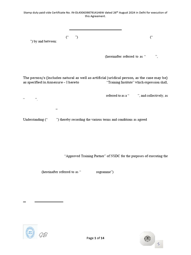 CSR NSDC Idbi | PDF | Arbitration | Indemnity