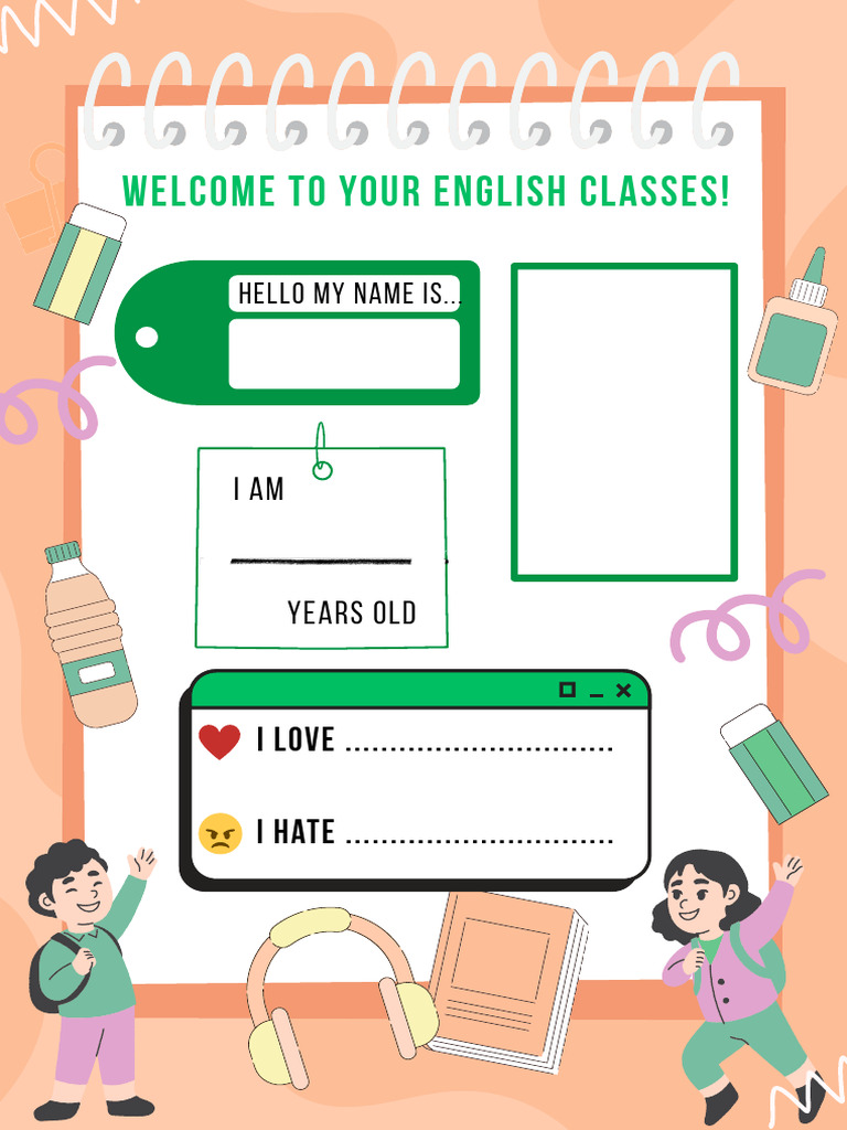 Welcome To Your English Classes!! | PDF
