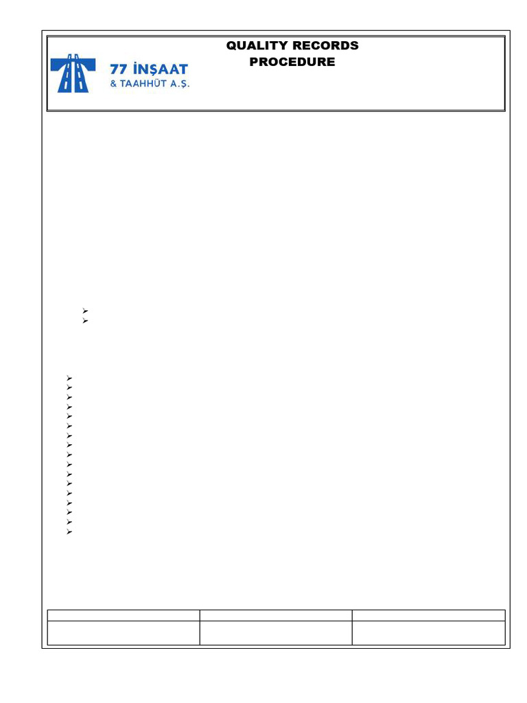 B10.5.a - Quality Records Procedure | PDF | Quality Management System ...